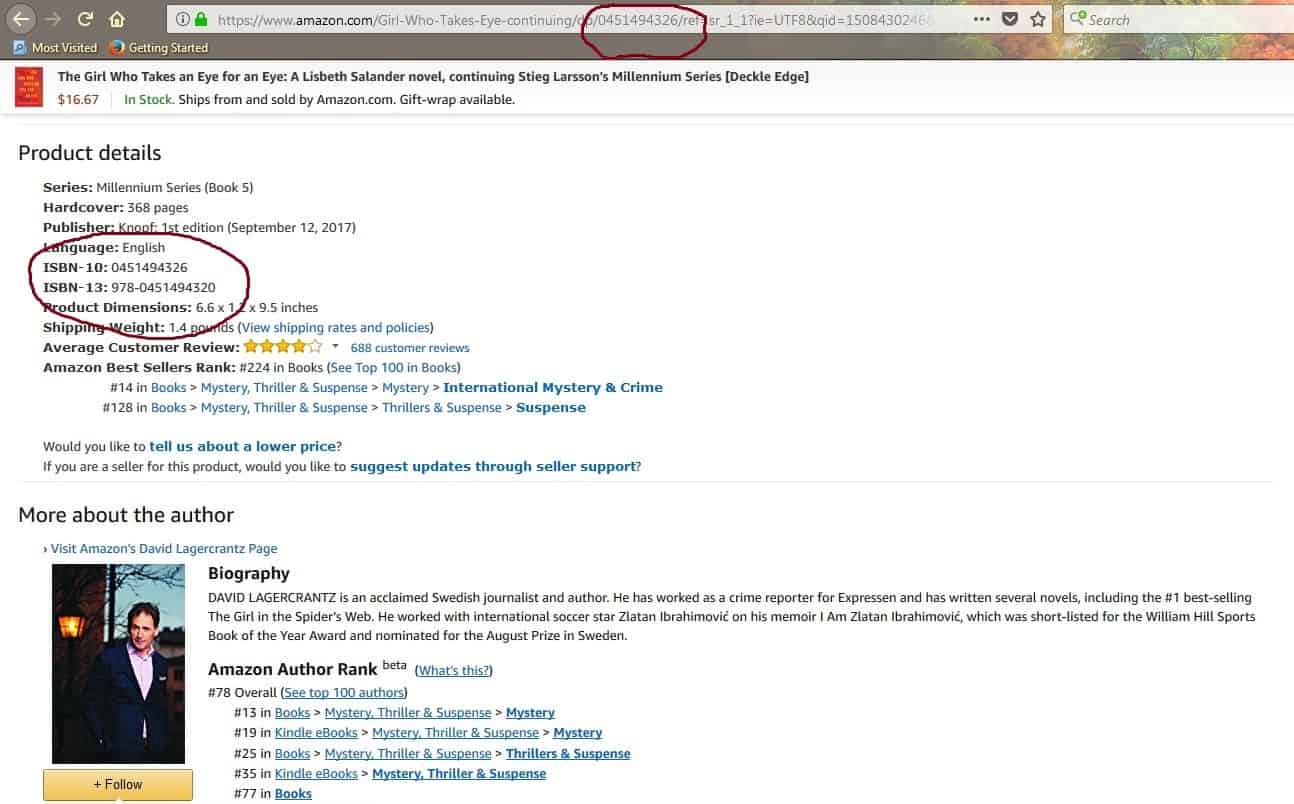 How to Find Book ASIN Number - ZonASINHunter